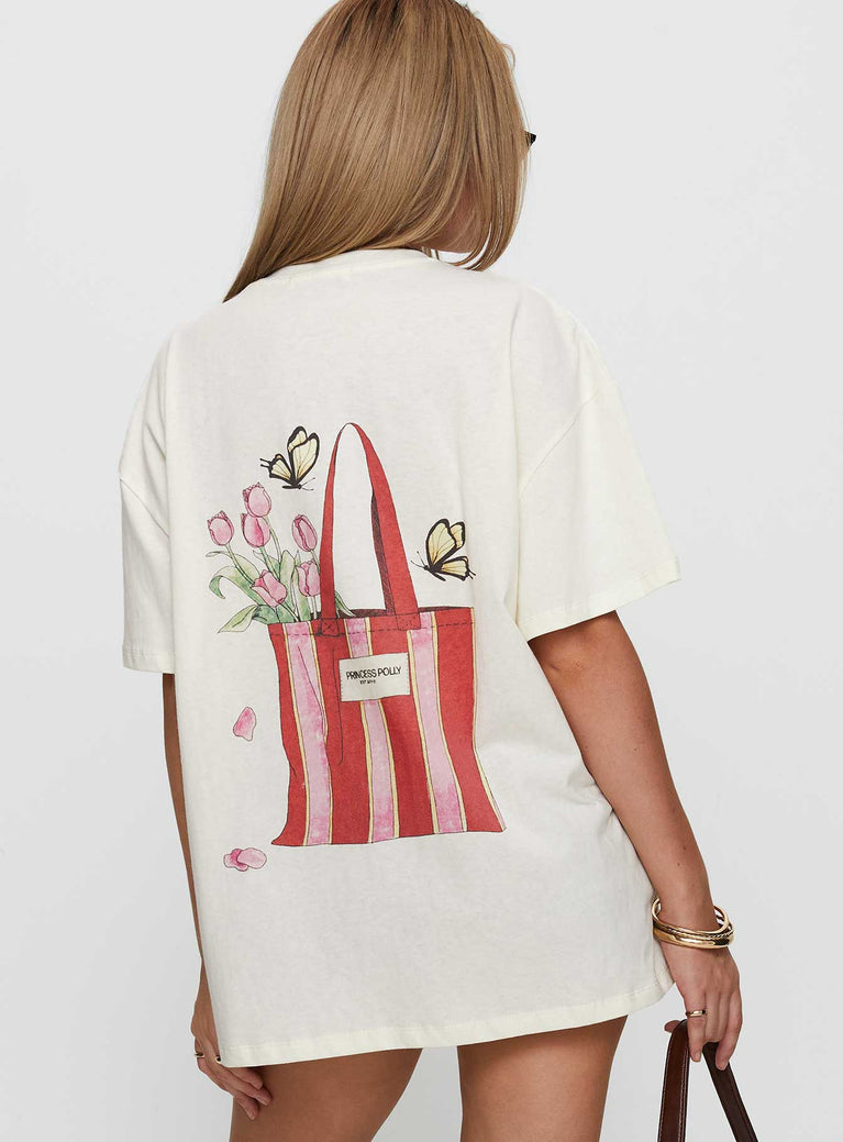 Princess Polly x Butterfly Foundation Charity Merch Tee Cream ...