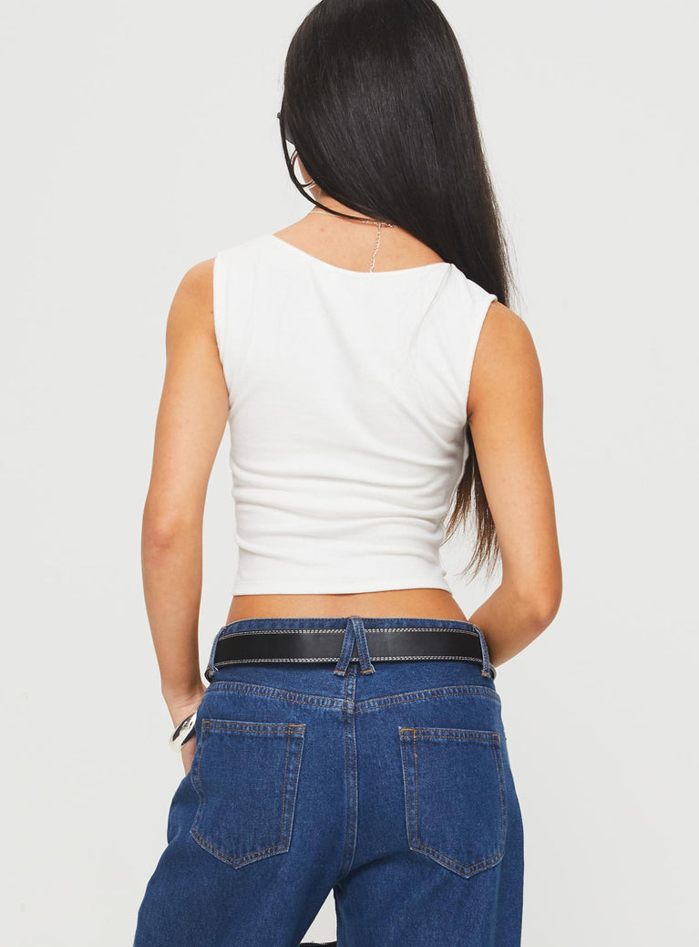 Elysara Top White | Princess Polly USA