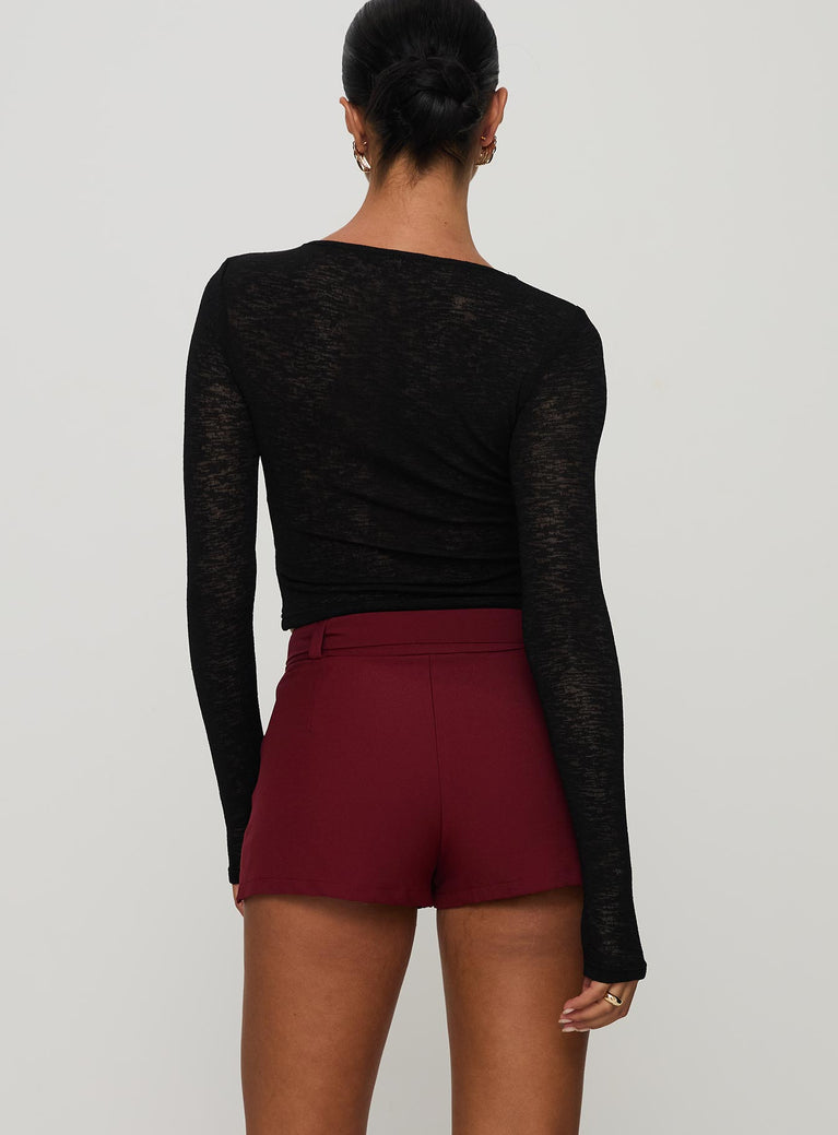Volley Mini Skort Cherry Red | Princess Polly USA