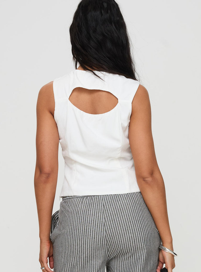 Shanara Top White | Princess Polly USA
