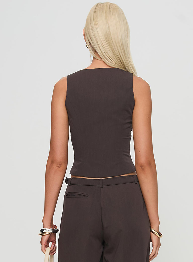 Airi Top Brown | Princess Polly USA