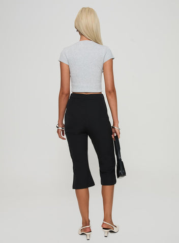 Meadowlark Capri Pants Black | Princess Polly USA