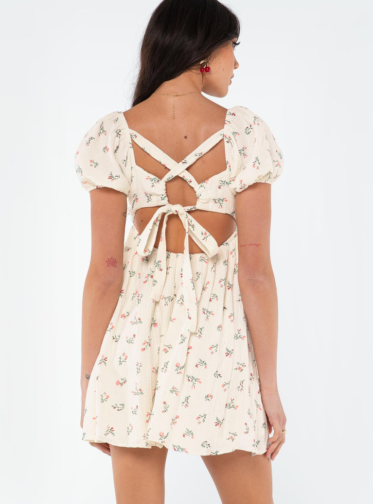 Let's Dance Mini Dress White / Floral | Princess Polly USA