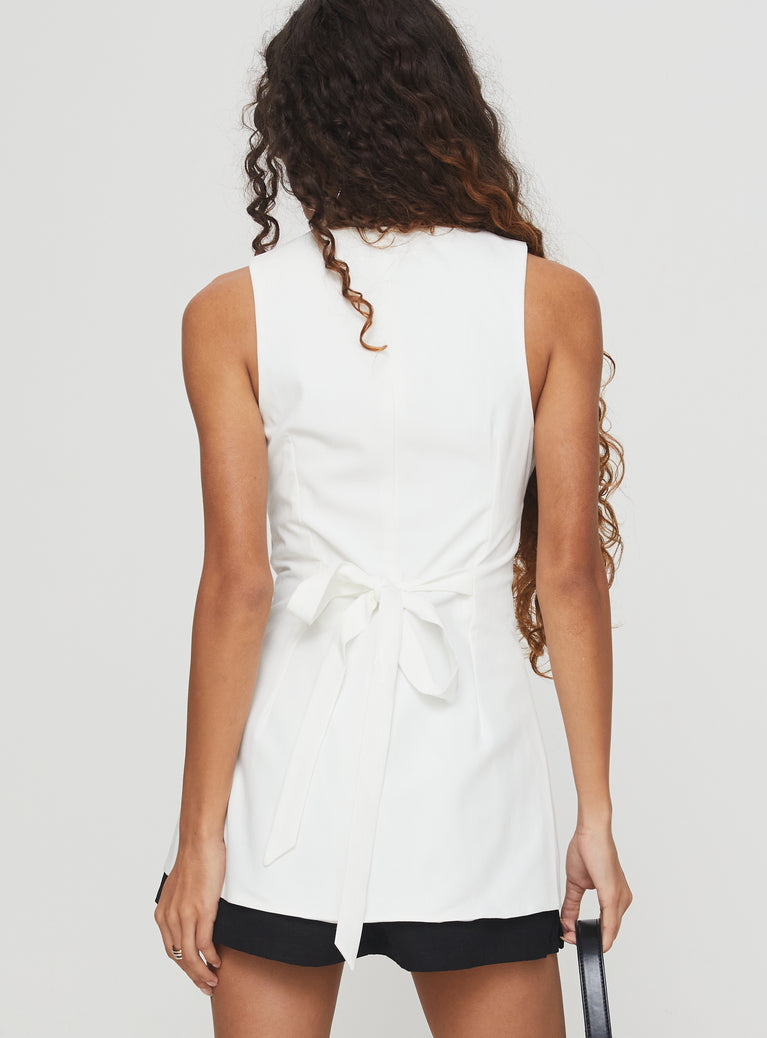 Mystick Vest Top White | Princess Polly USA