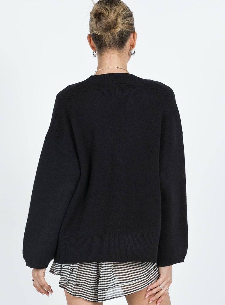 Burke Cardigan Black | Princess Polly USA