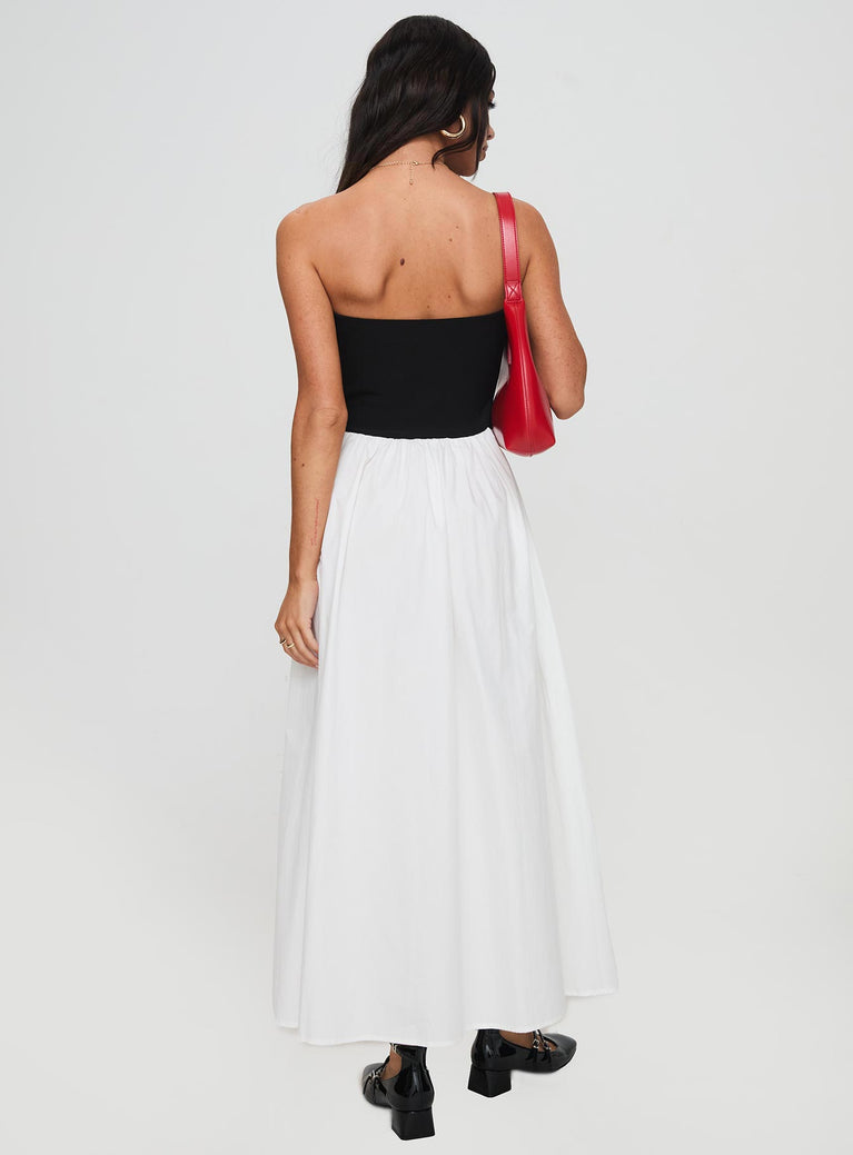 Rhett Maxi Dress Black / White | Princess Polly USA