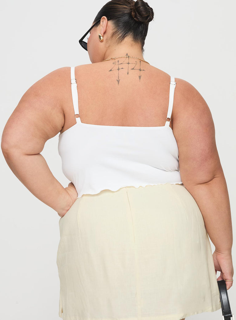 Greyer Top White Curve | Princess Polly USA