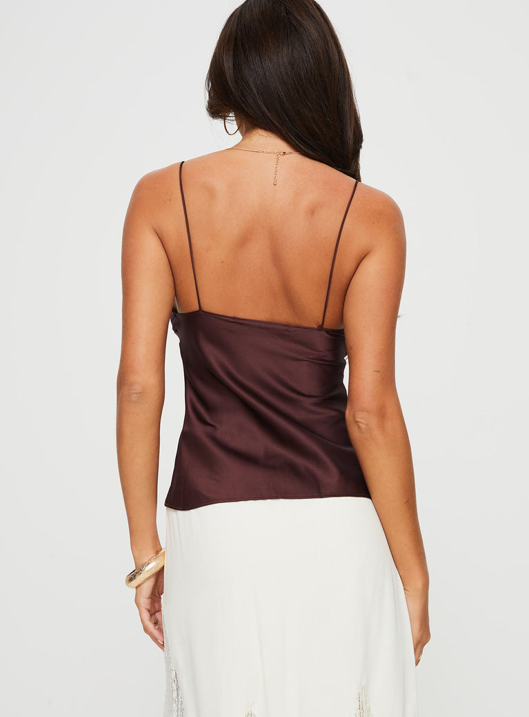 Mariah Cami Top Brown | Princess Polly USA