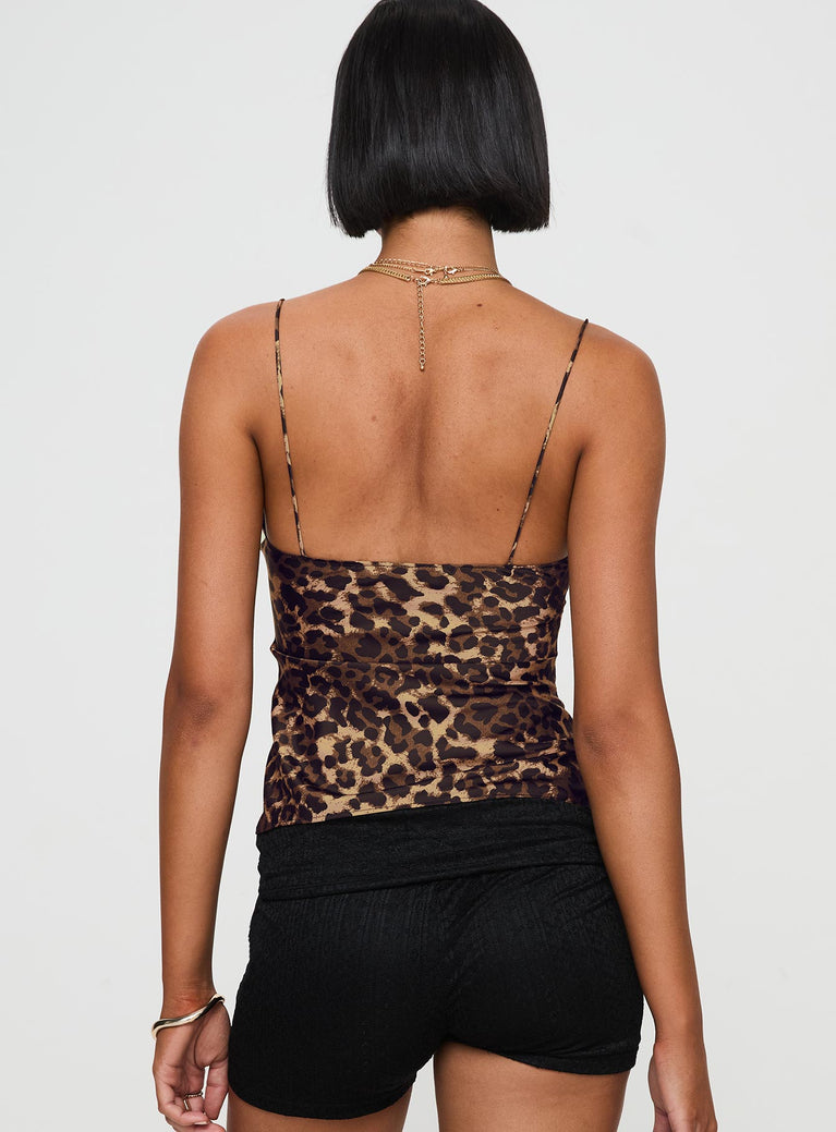 Mariah Top Leopard | Princess Polly USA