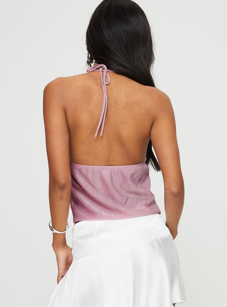 Chantria Top Pink Glitter | Princess Polly USA