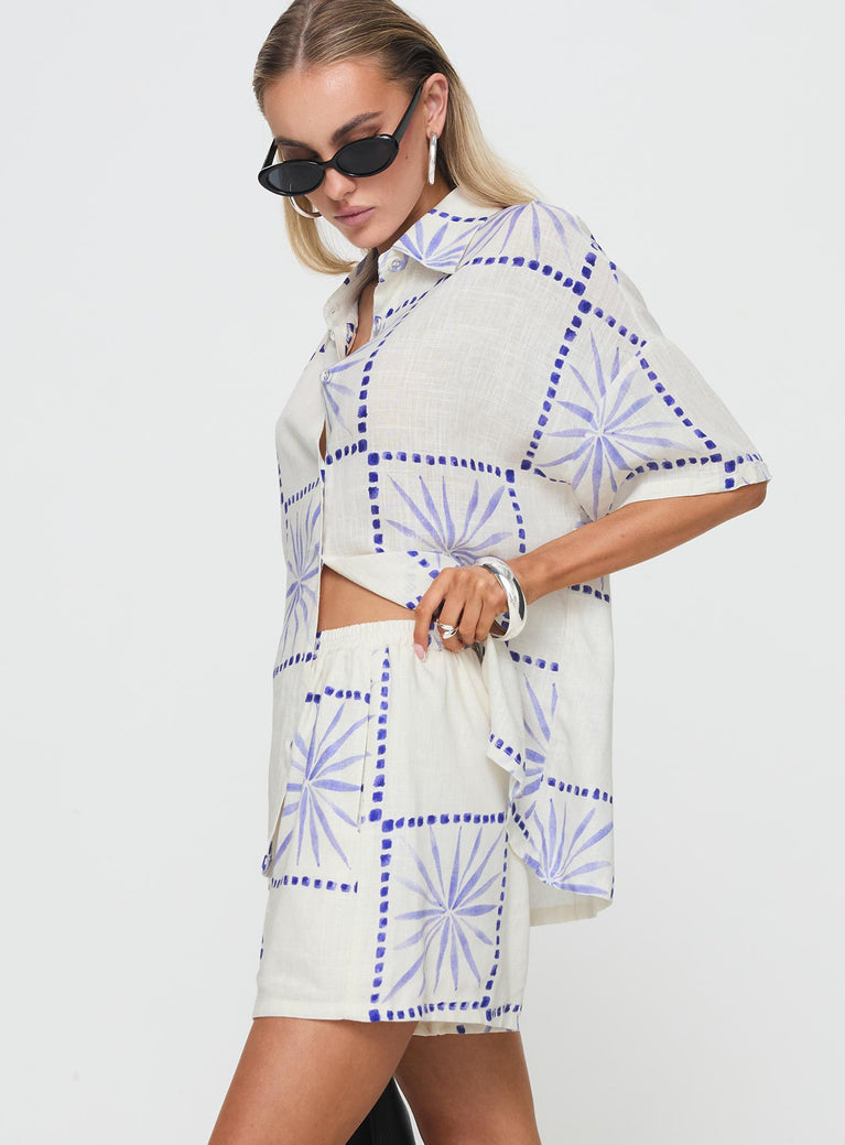 Star Star Set White / Blue | Princess Polly USA