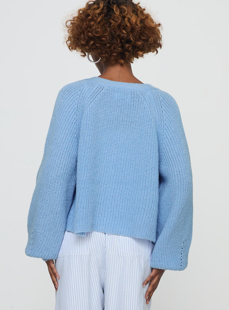 Leskie Cardigan Pale Blue | Princess Polly USA