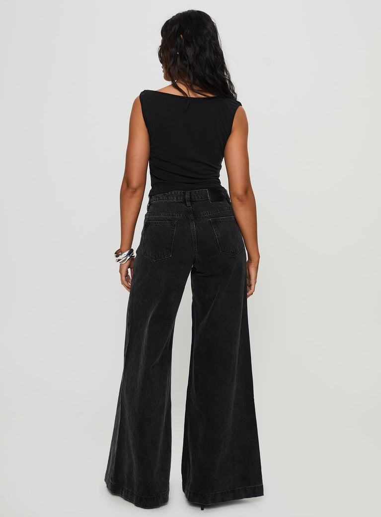 Toby Low Ultra Baggy Jean Charcoal | Princess Polly USA