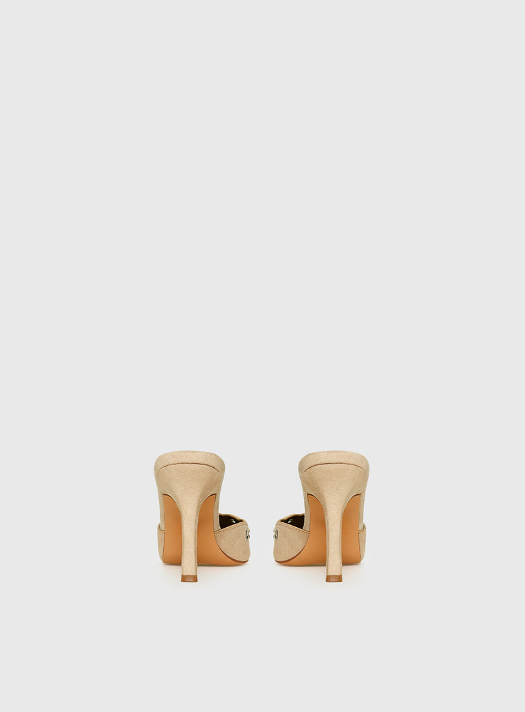 Charisma Pointed Toe Heels Taupe | Princess Polly