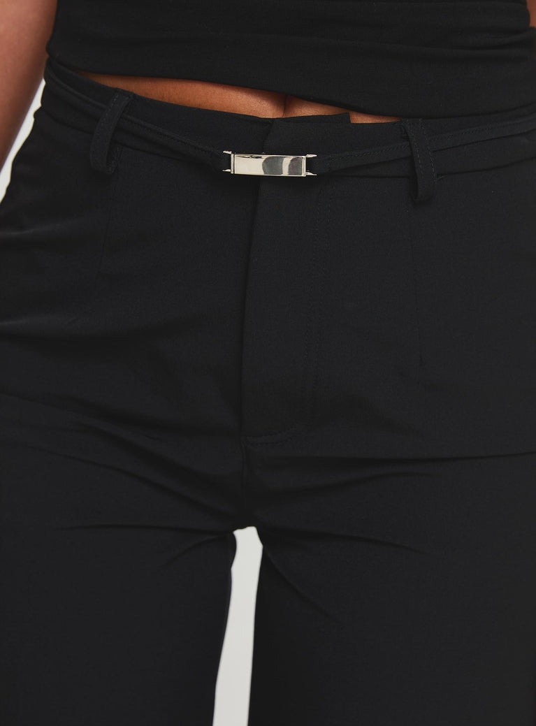 Flounce Pants Black | Princess Polly USA