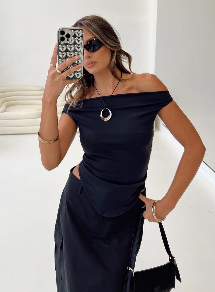 Hester Top Black | Princess Polly