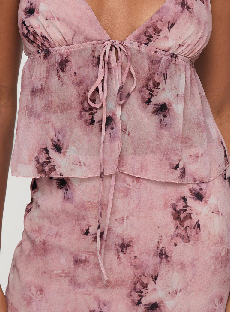 Mauro Set Pink Antique Floral | Princess Polly USA