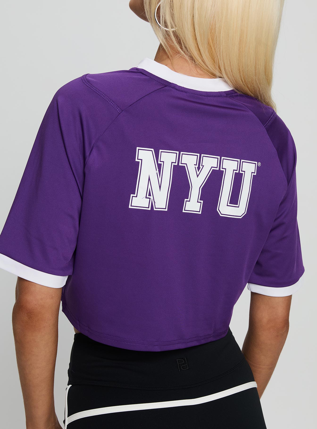 NYU Cropped Soccer Jersey Tee | Princess Polly