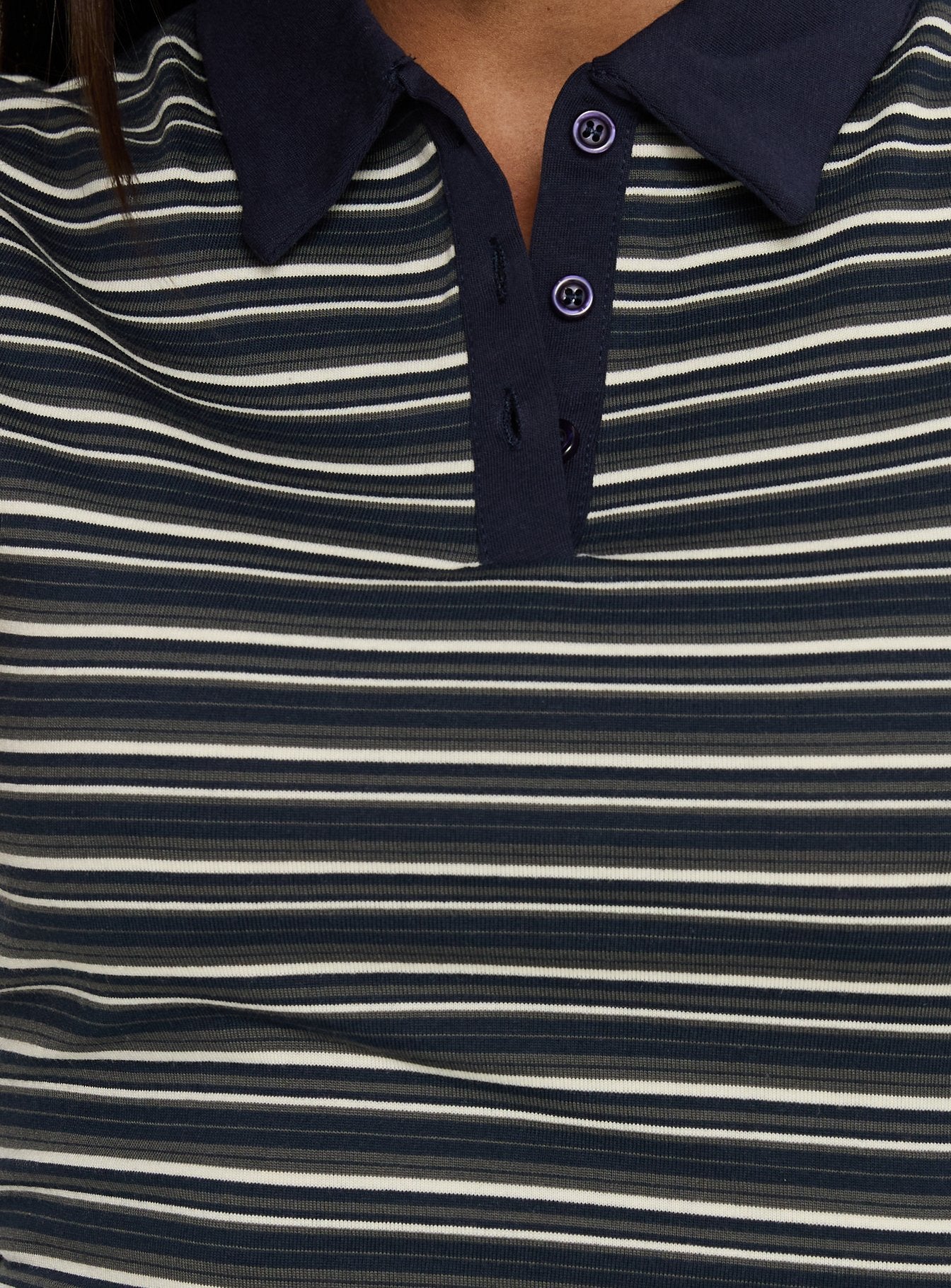 Britte Polo Shirt Mini Dress Navy Stripe | Princess Polly