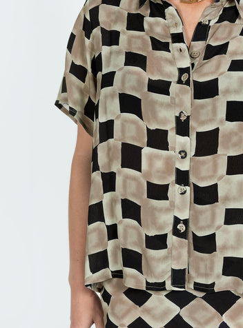 Bekka Set Brown / Black | Princess Polly USA