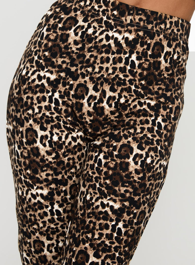 Firecracker Capri Pants Leopard | Princess Polly USA