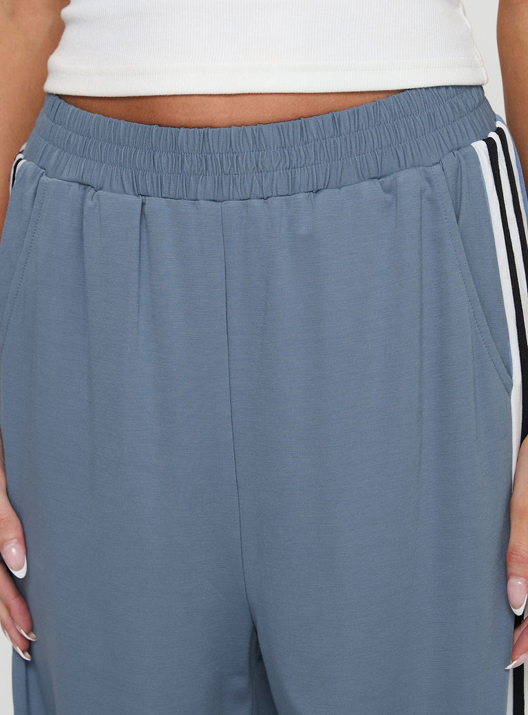 Dime Track Pants Blue | Princess Polly USA