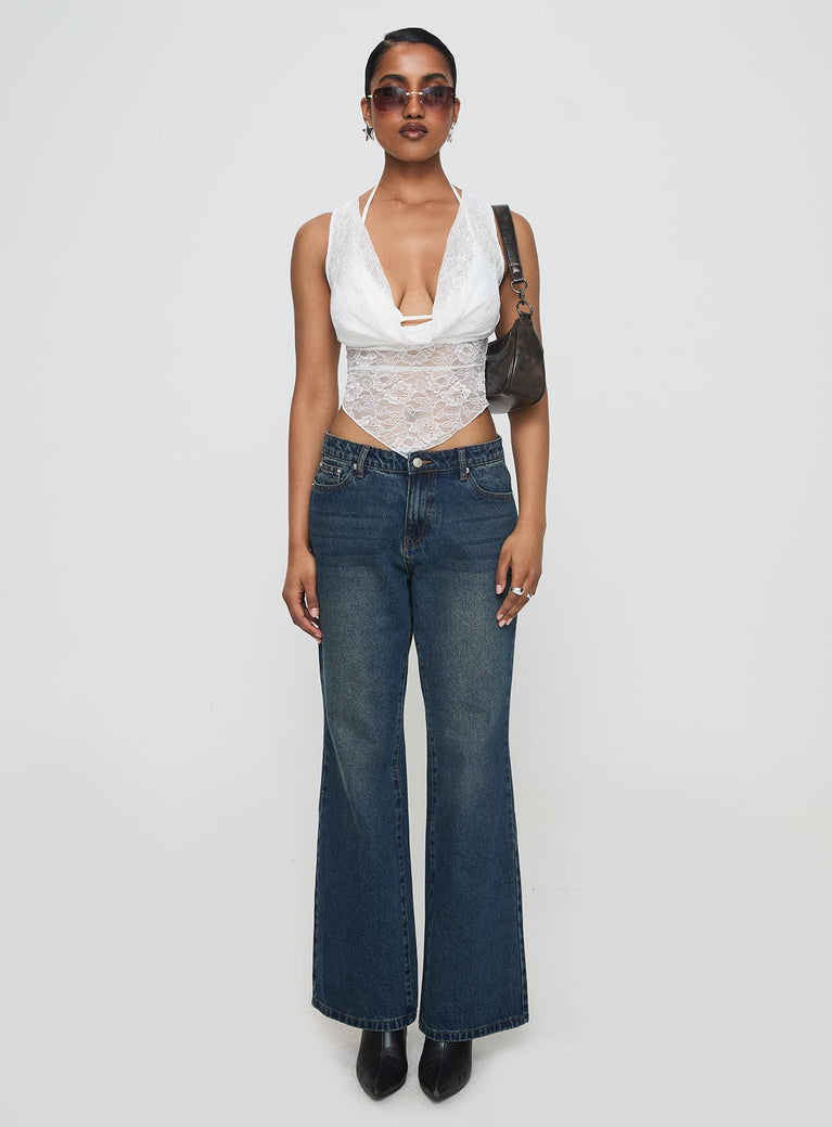 Maryam Lace Top White | Princess Polly USA