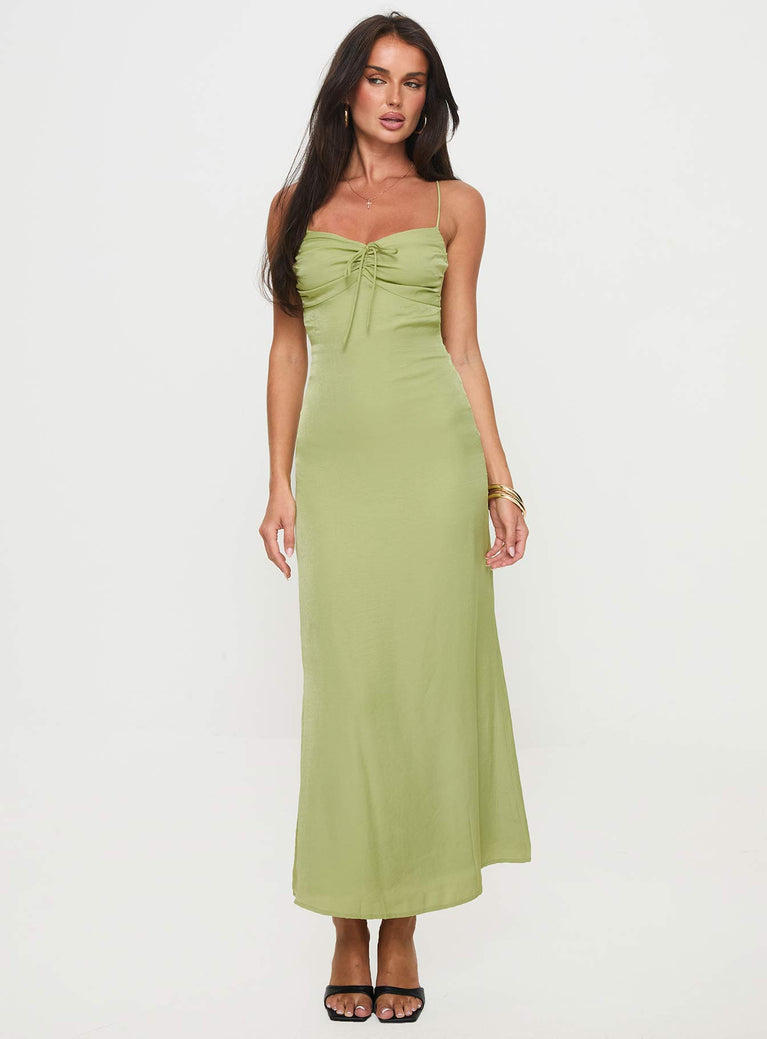 Kristyn Maxi Dress Green | Princess Polly USA
