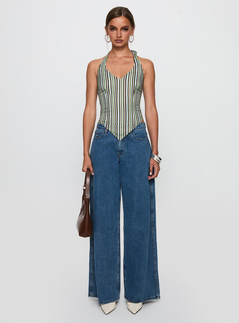 High Gear Halter Top Multi | Princess Polly USA