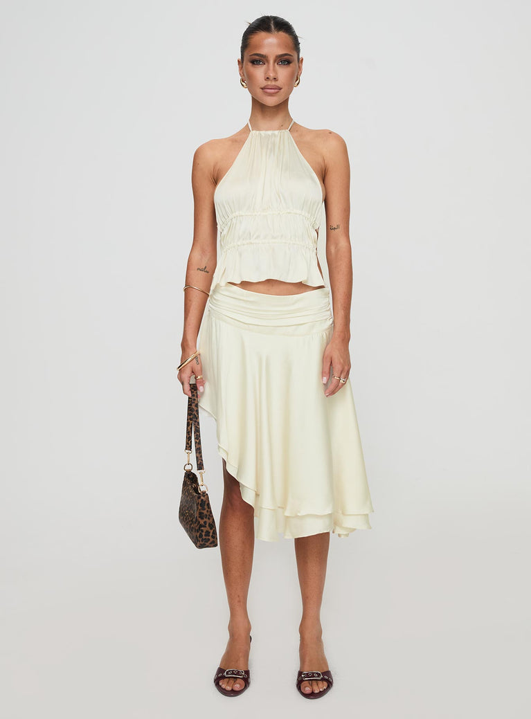 Legacy Halter Top Ivory | Princess Polly USA