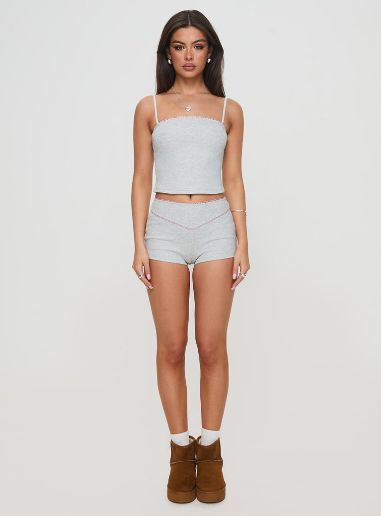 Unfolding Rib Sleep Set Grey Marle | Princess Polly USA