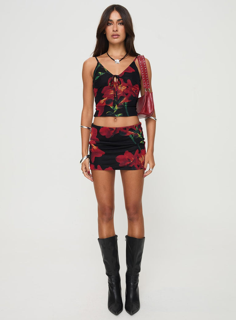 Grapefruit Set Red Floral | Princess Polly USA