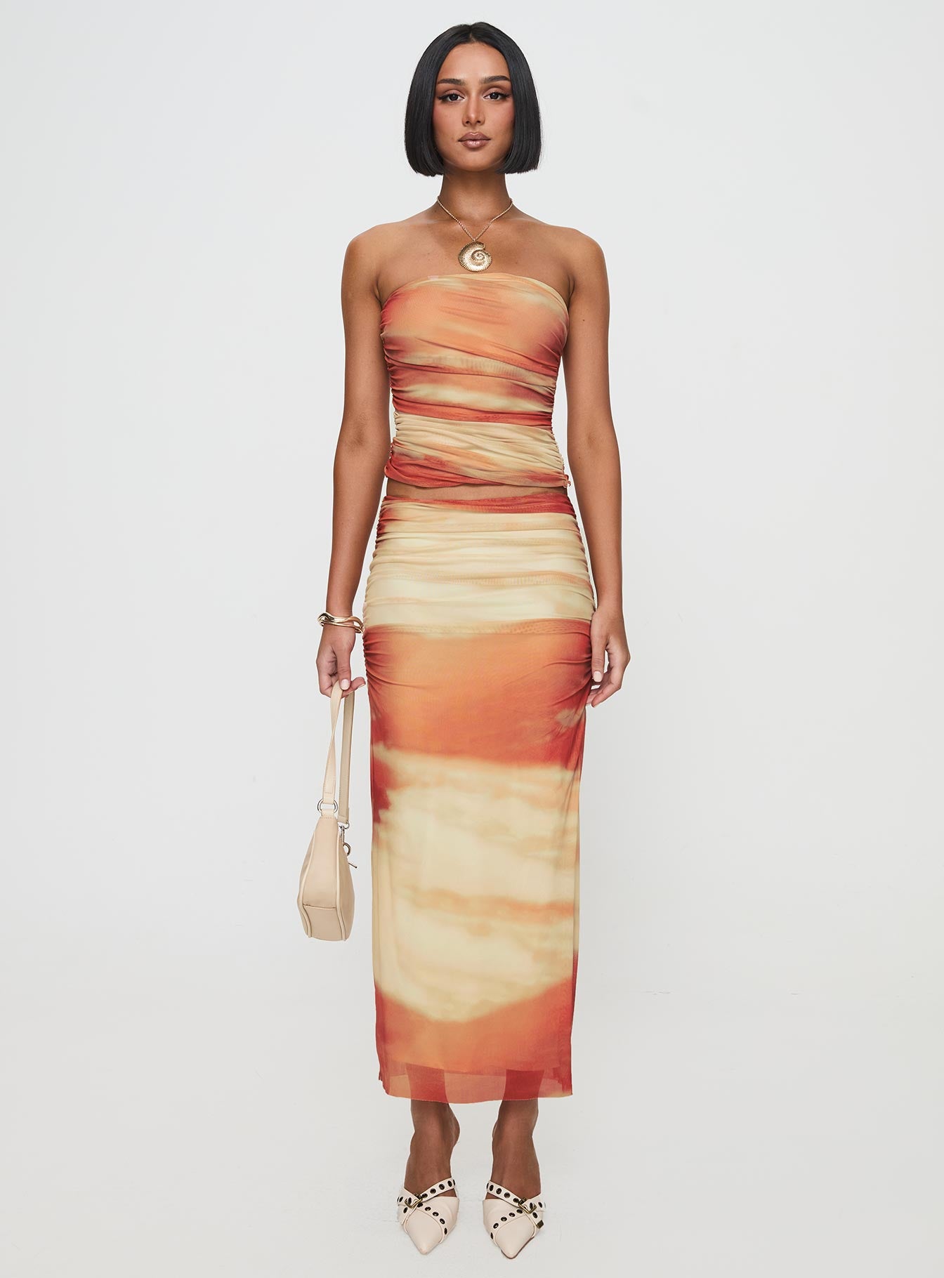 Greendale Set Orange Multi | Princess Polly