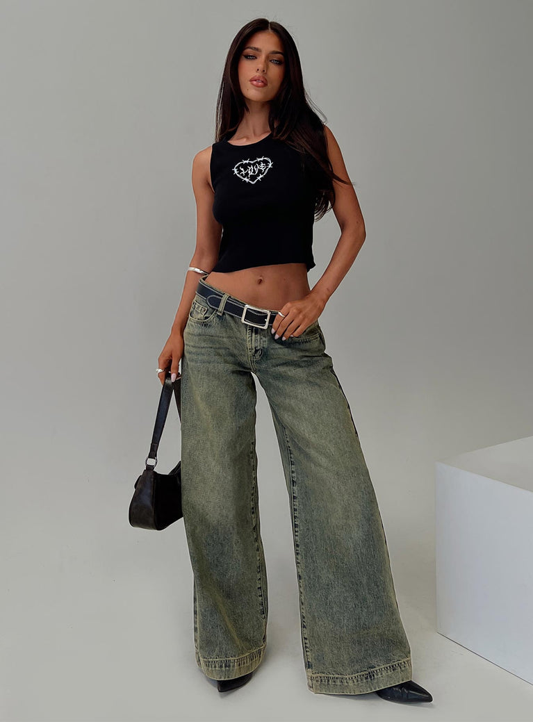 Radiantia Tank Top Black | Princess Polly USA