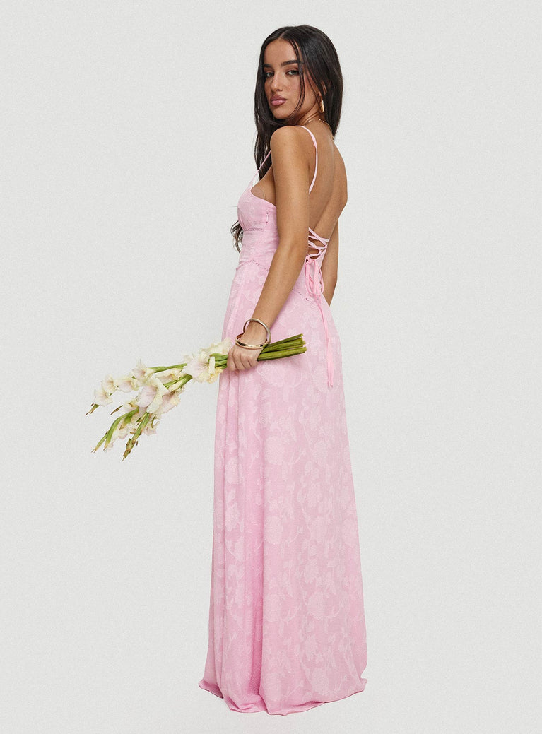 South Of France Maxi Dress Pink | Princess Polly USA