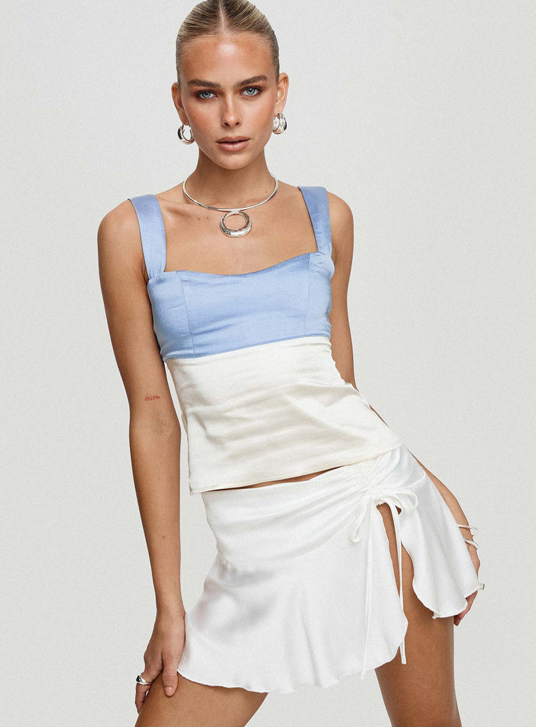 Chantell Top Blue / White | Princess Polly USA