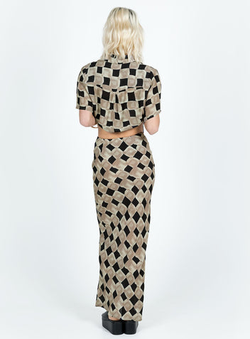 Bekka Set Brown / Black | Princess Polly USA