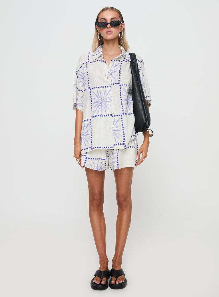 Star Star Set White / Blue | Princess Polly USA