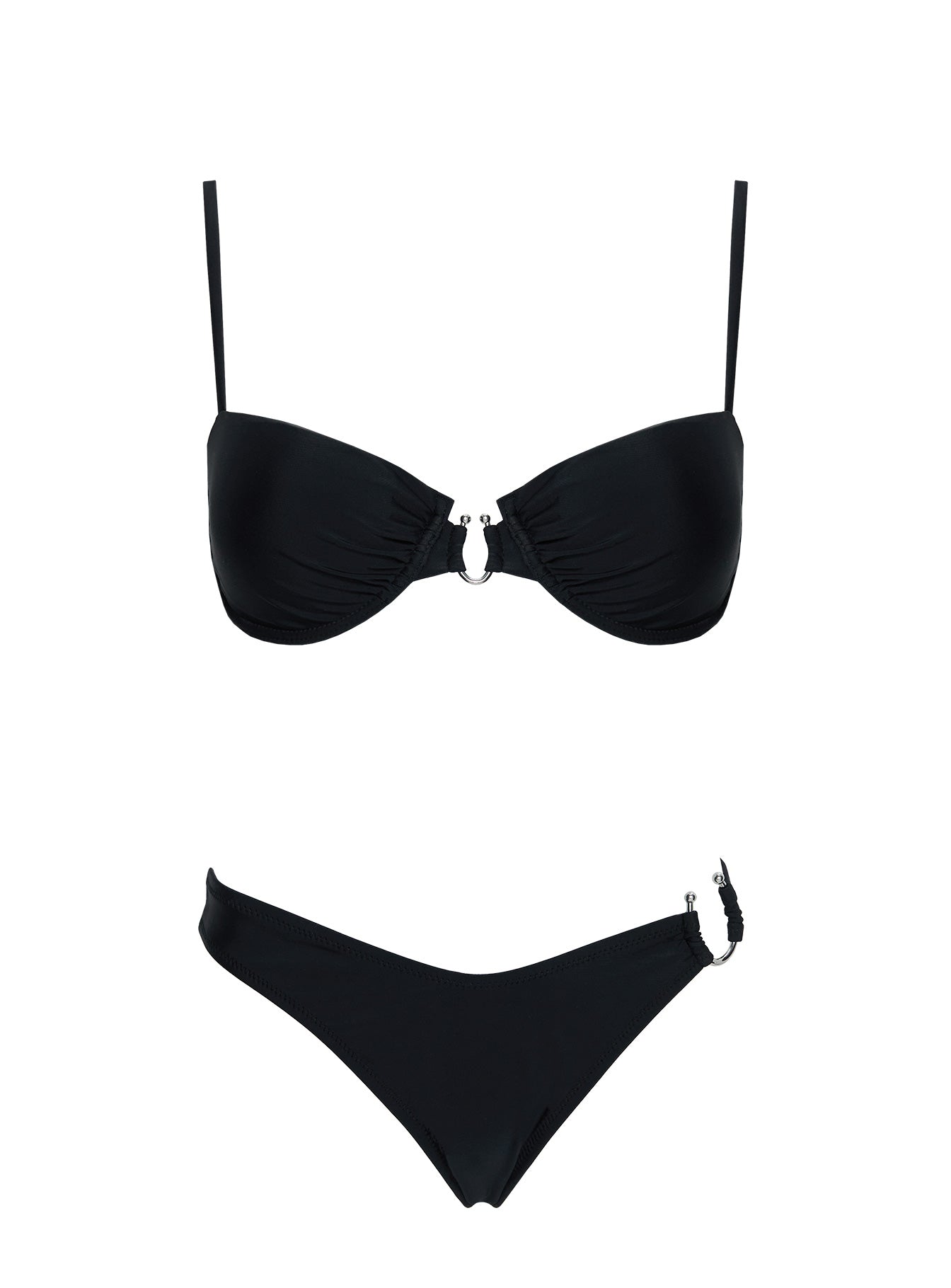 Alexea Underwire Bikini Top Black | Princess Polly