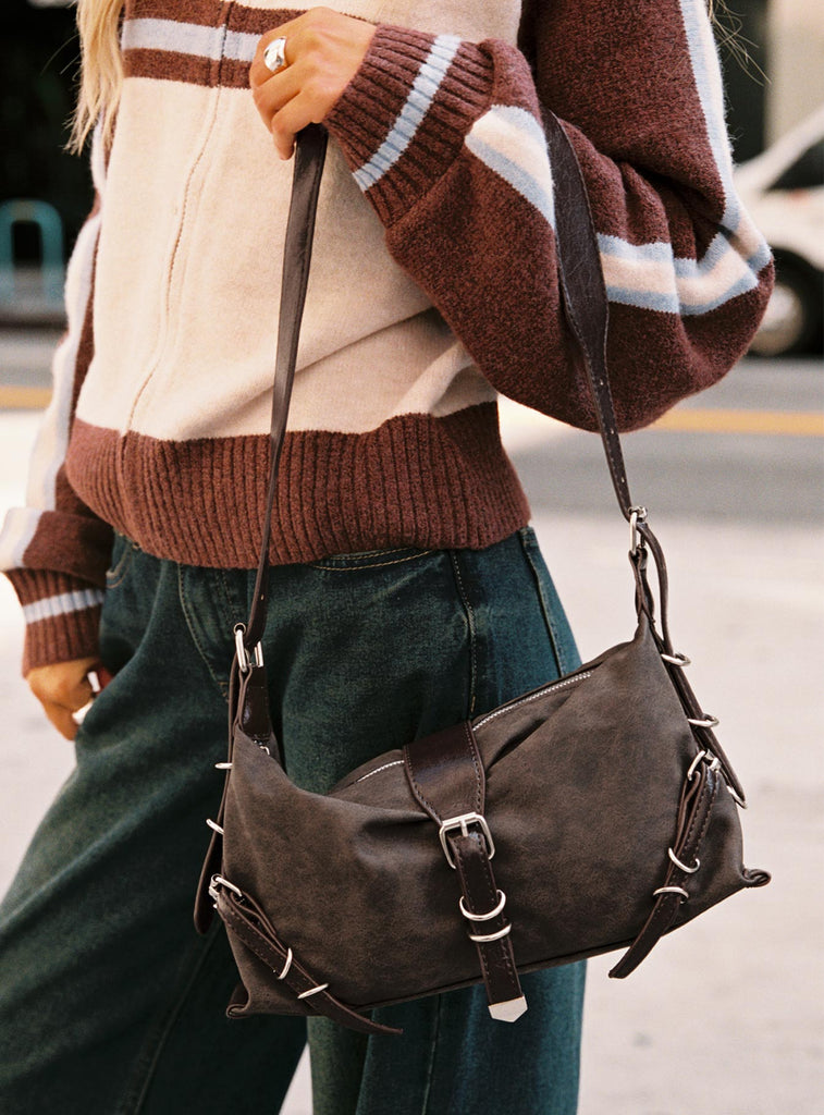 Anatolius Shoulder Bag Washed Brown | Princess Polly