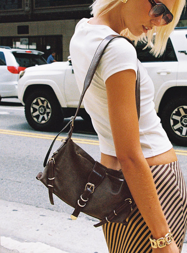 Anatolius Shoulder Bag Washed Brown | Princess Polly