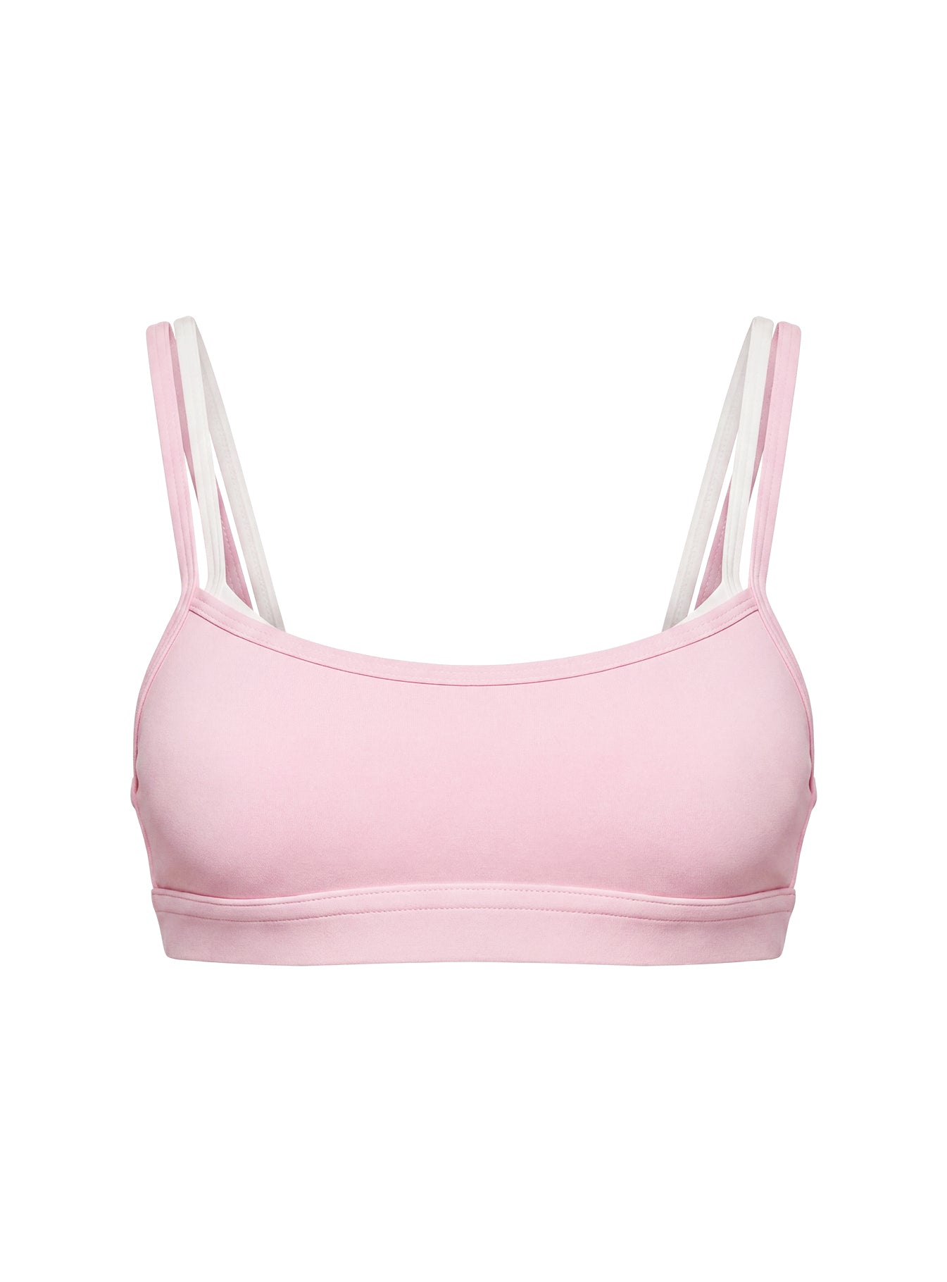 Exhilarate Layered Crop Top Pink / White | Princess Polly