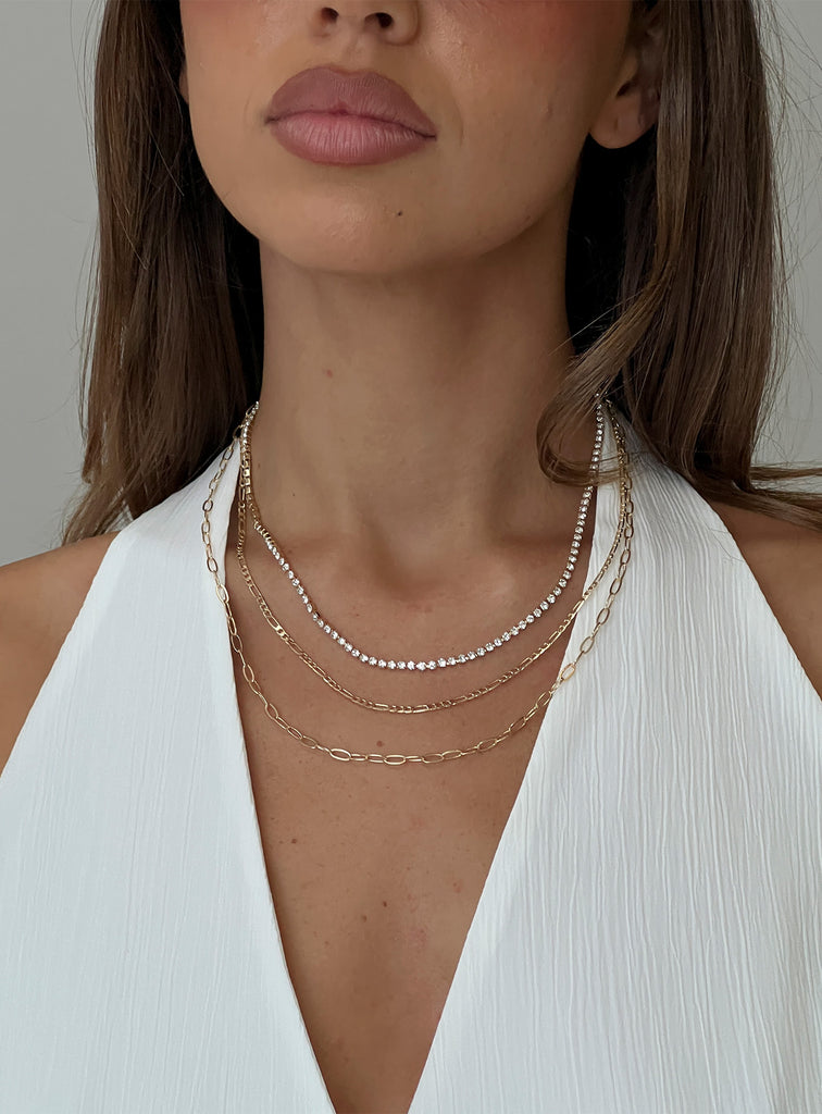 Gleaming Necklace Pack Gold | Princess Polly