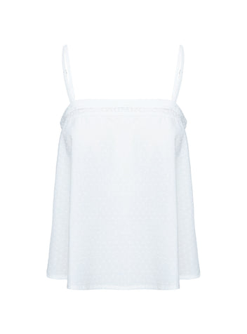 Invisible String Lace Sleep Top White | Princess Polly