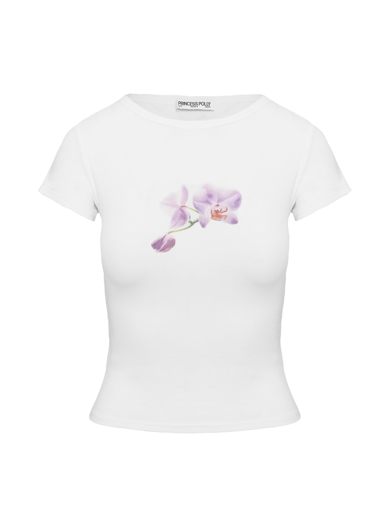 New Light Graphic Top White | Princess Polly