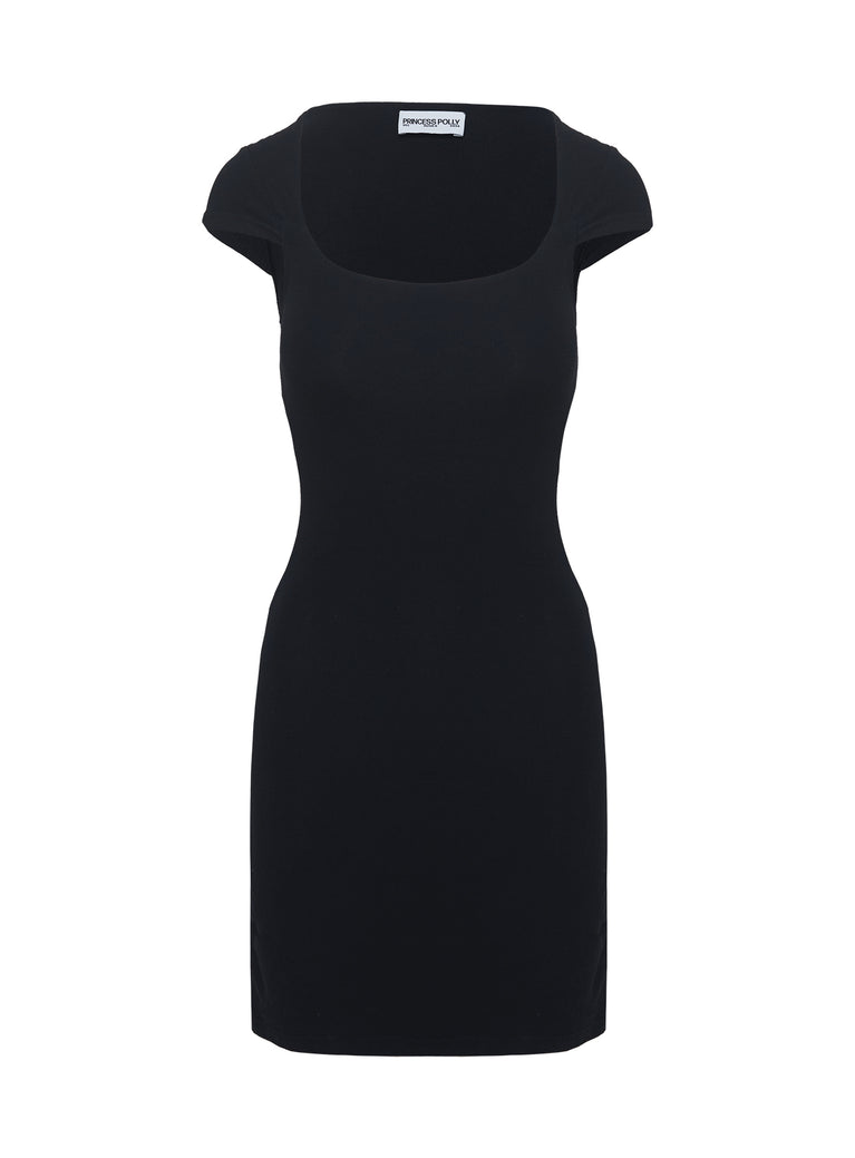 Ravenna Mini Dress Black | Princess Polly USA