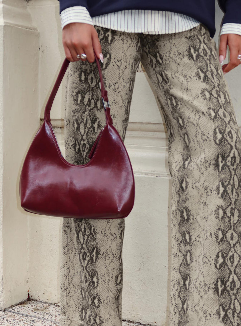 Reeves Bag Burgundy | Princess Polly USA