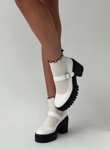 Sabrina Heels White | Princess Polly