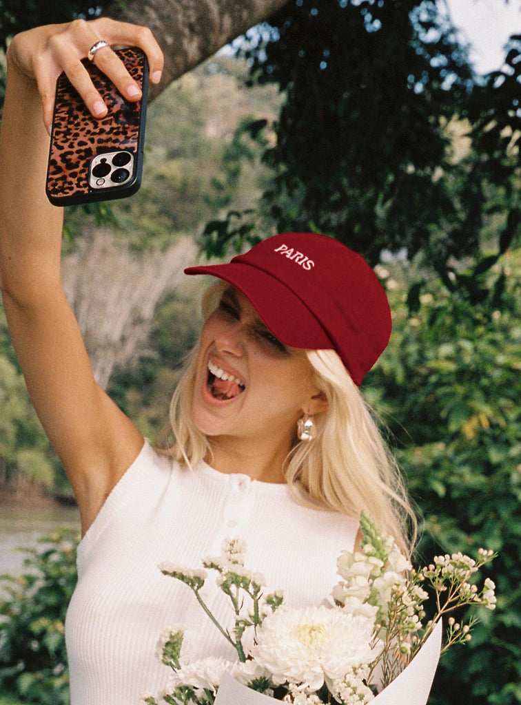 Streets Of Paris Hat Red | Princess Polly