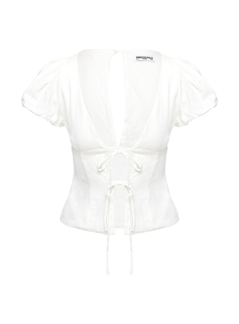 Wilhelmina Blouse Top White | Princess Polly USA